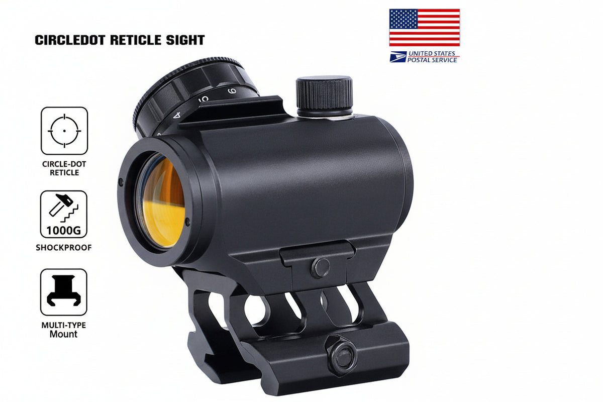 Vextac® RD006 1x22mm Red Dot Sight with 3 MOA and 50 MOA Circle Reticl